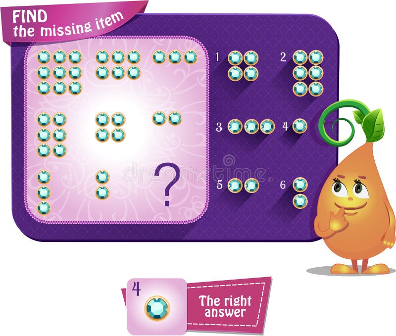 Find the Missing Part Square Triangle Stock Illustration - Illustration ...