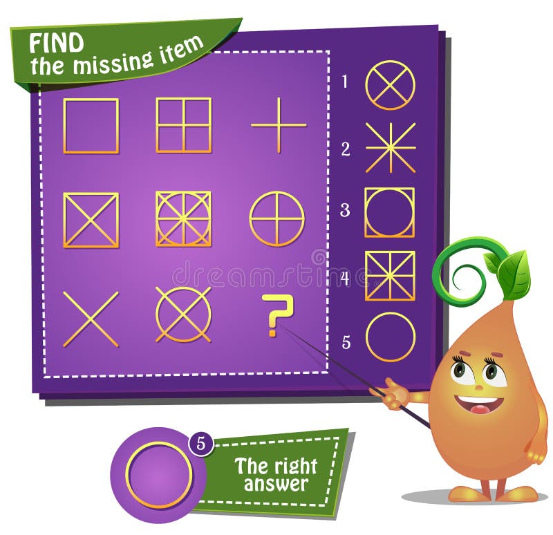 Find the missing part 2 stock illustration. Illustration of puzzle ...