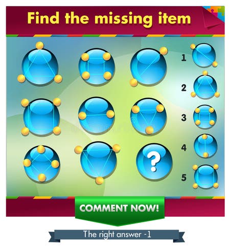 Find the missing part 2 stock illustration. Illustration of puzzle ...
