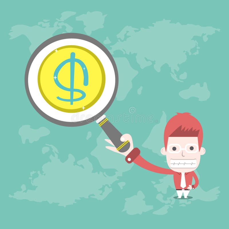 Find money stock vector. Illustration of businessman - 39825286