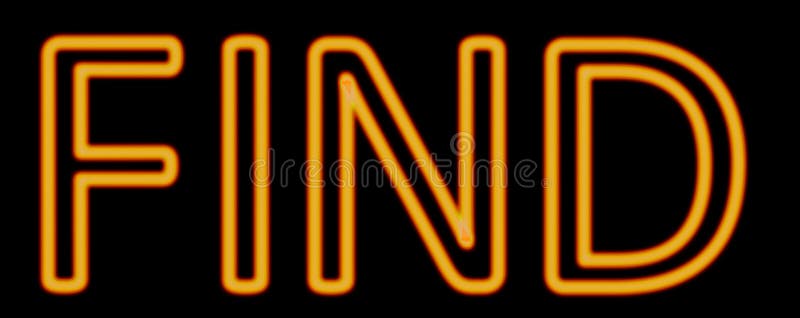 Find neon sign stock illustration. Illustration of cool - 115930876