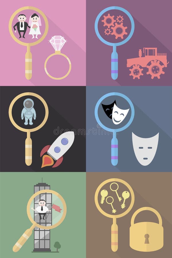 Find objects stock vector. Illustration of businessman - 75021696