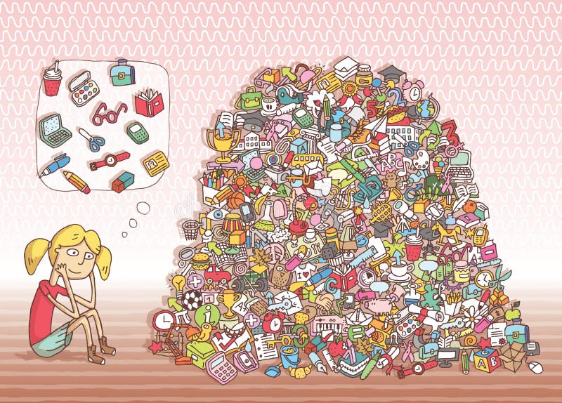 Find Objects Visual Game Solution In Hidden Layer Stock Vector Image 44875186