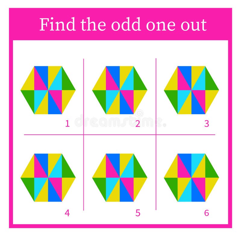 Find the Odd One Out. Logic Puzzle for Children Stock Vector ...