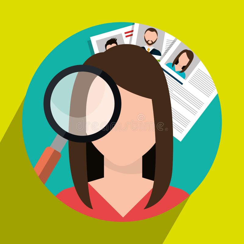 Find Person and Job Interview Stock Vector - Illustration of background ...