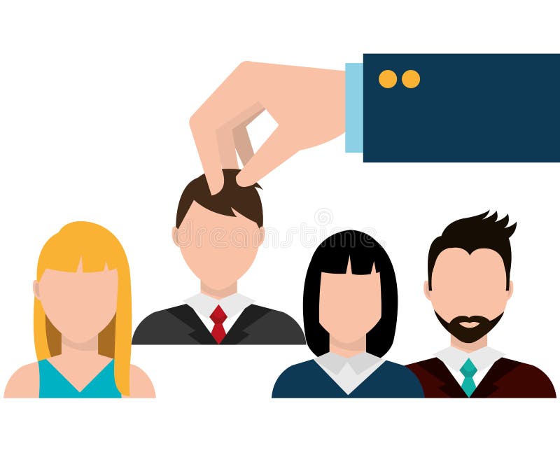 Hand Find Select Person People Stock Illustrations – 516 Hand Find ...