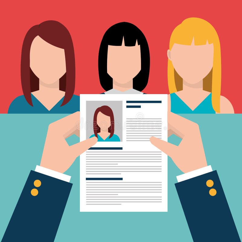 Find Person for Job Opportunity Design Stock Vector - Illustration of ...