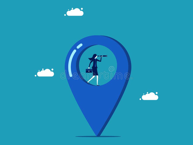 Find a Place. Businesswoman Looking at a Map with Binoculars Stock ... Find a Place. Businesswoman Looking at a Map with Binoculars Stock ...