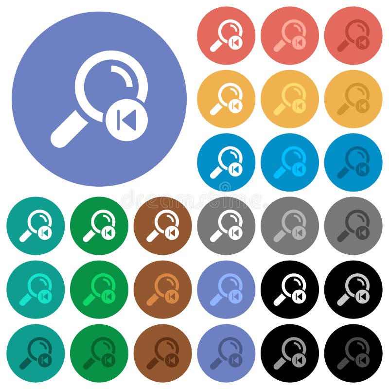 Find Previous Search Result Round Flat Multi Colored Icons Stock Vector - Illustration of ...