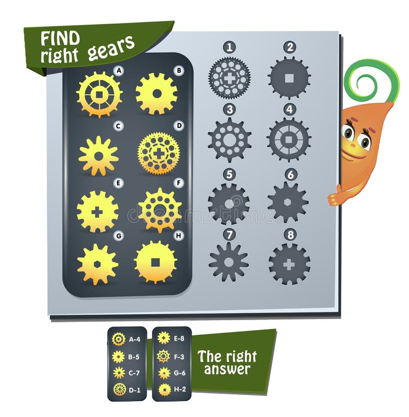 Find right gears stock illustration. Illustration of brain - 63788392