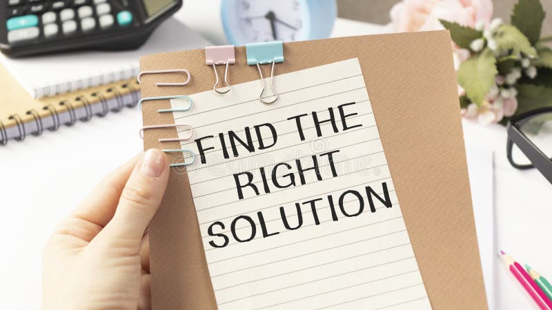 Find the Solution. Businessman Holding a Card Stock Image - Image of ...