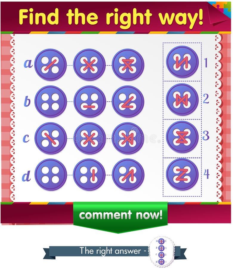 Find the right way button stock illustration. Illustration of learning ...