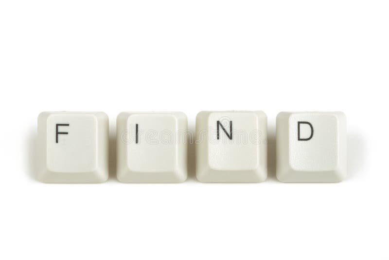 Find from Scattered Keyboard Keys on White Stock Photo - Image of ...
