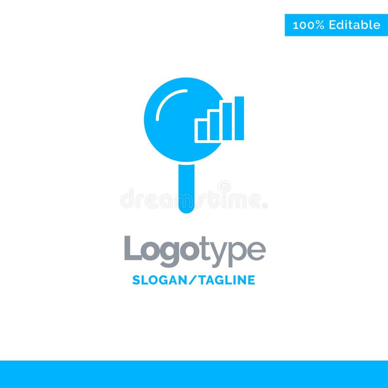 Find, Search, Service, Signal Blue Solid Logo Template. Place for ...