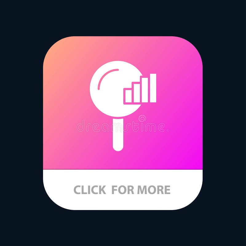 Find, Search, Service, Signal Mobile App Button. Android and IOS Glyph ...