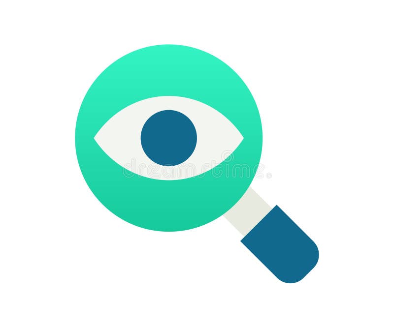 Find Searching Eye Single Isolated Icon with Smooth Style Stock Vector ...
