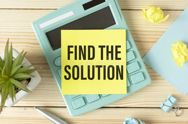 Find the Solution. Businessman Holding a Card Stock Image - Image of ...