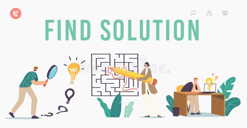 Challenge -problem solve stock illustration. Illustration of banner ...