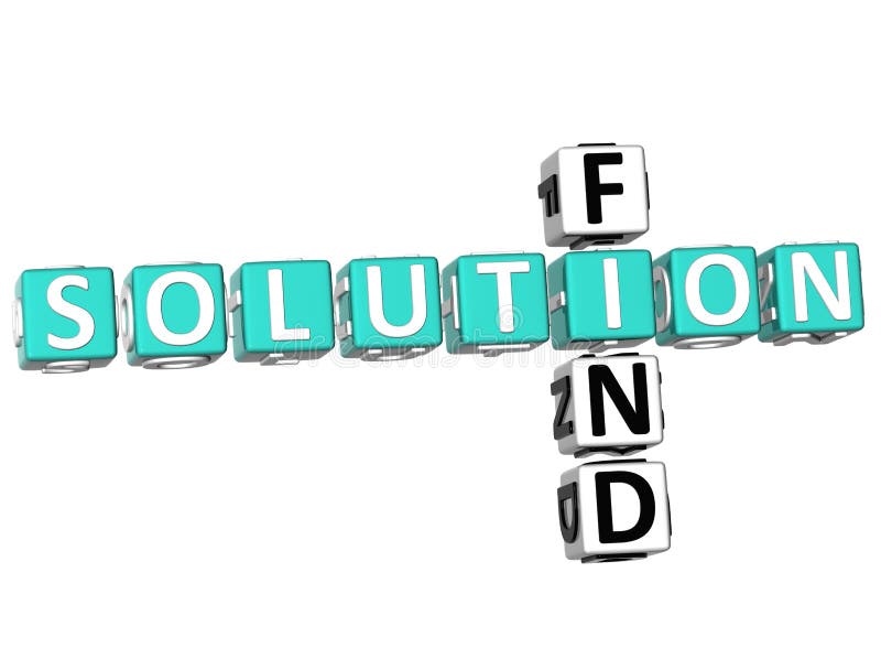 Find Solution Crossword stock illustration. Illustration of meeting ...