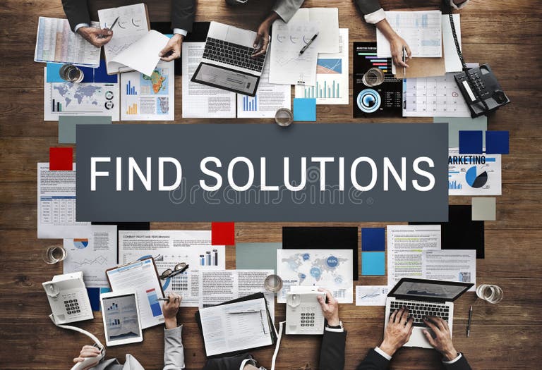 Find Solution Problem Solving Progress Result Concept Stock Image ...