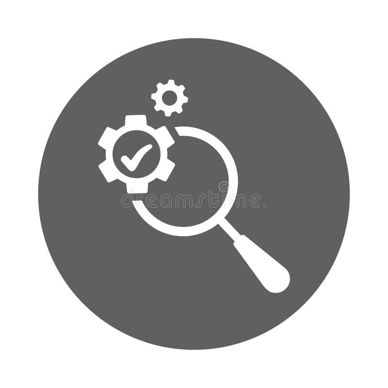 Find, Solution, Search, Setting Icon. Gray Vector Design. Stock Vector ...