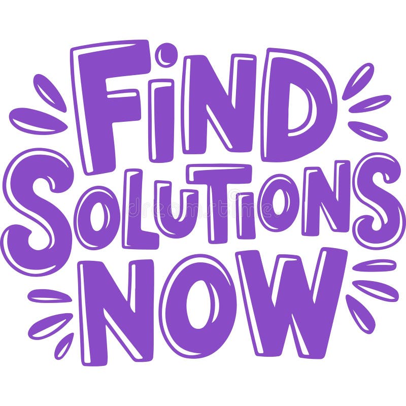 Find Solutions Now Motivational Poster Stock Vector - Illustration of ...