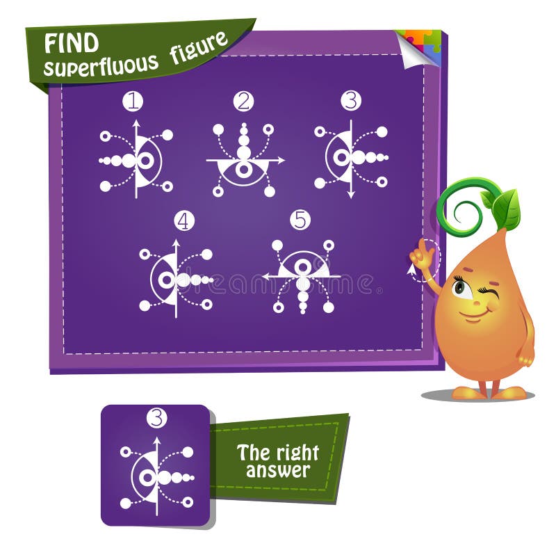Find superfluous figure iq stock illustration. Illustration of school ...