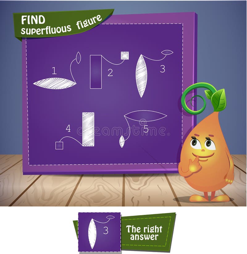 Find superfluous figure 2 stock illustration. Illustration of logic ...