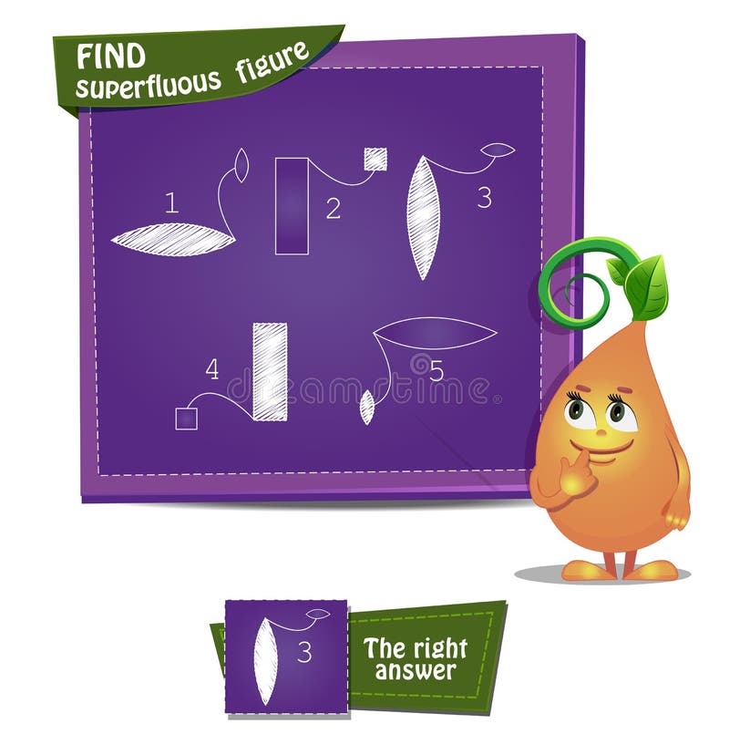 Find superfluous figure 2 stock illustration. Illustration of school ...