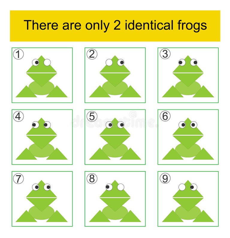 Identical Frogs Stock Illustrations – 16 Identical Frogs Stock ...
