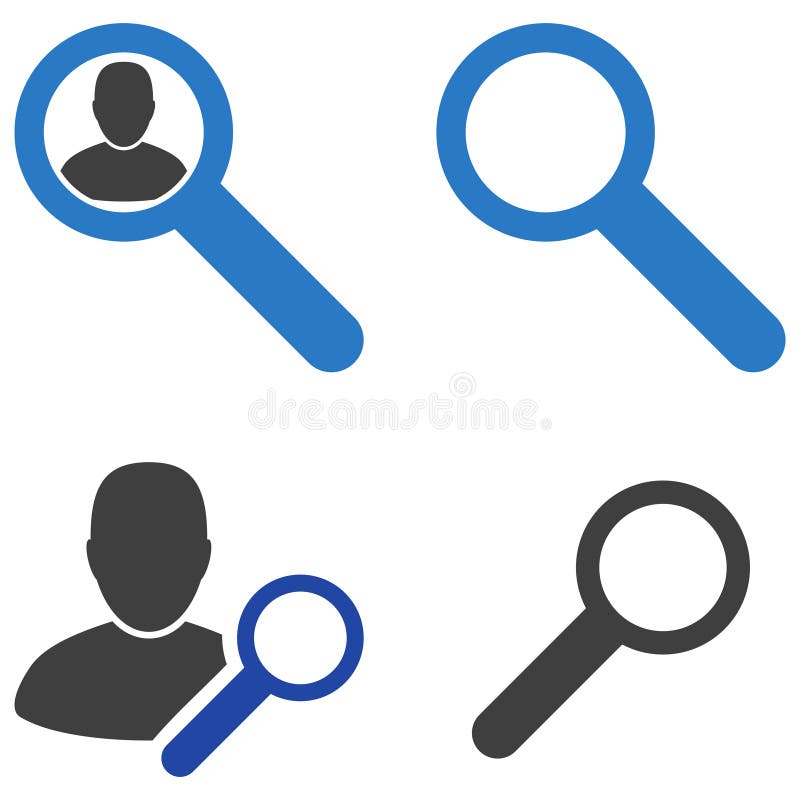 Find User, Magnifier Vector Icon Which Can Easily Modify Stock Vector ...