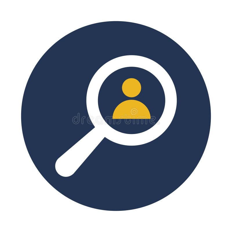 Find User, Magnifier Vector Icon Which Can Easily Modify Stock ...