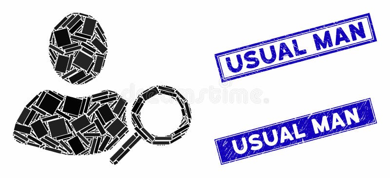 Find User Mosaic and Scratched Rectangle Stamps Stock Vector ...