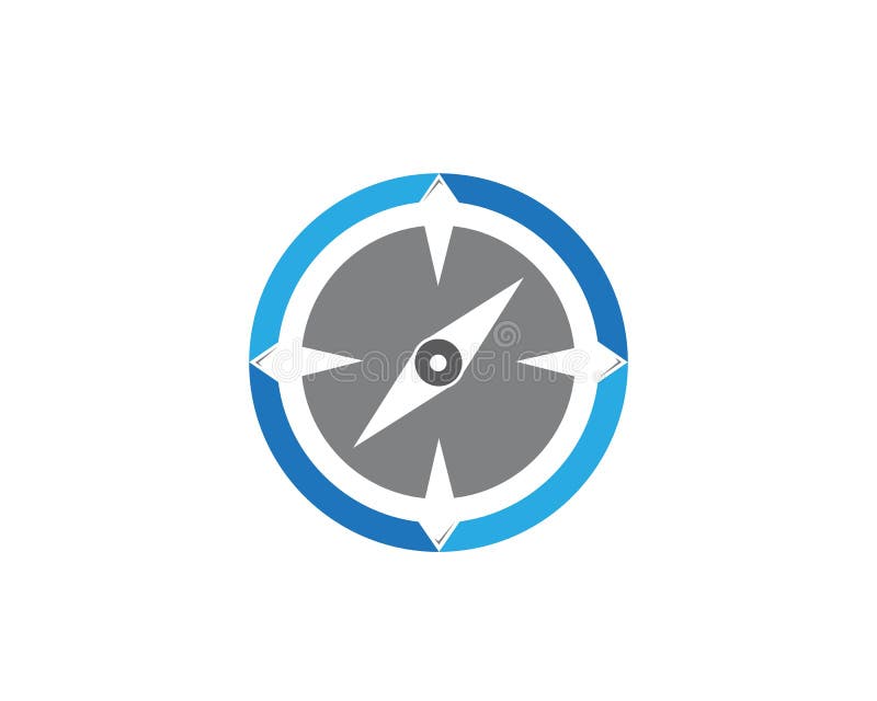 Find the Way with Compass Logo Stock Vector - Illustration of south ...