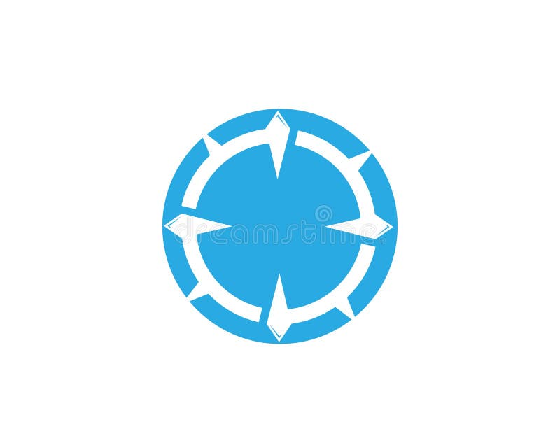 Find the Way with Compass Logo Stock Vector - Illustration of vector ...