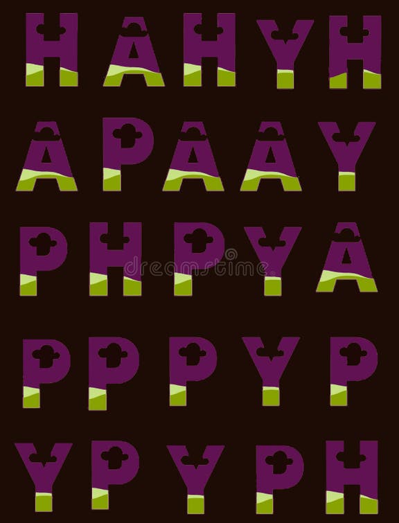 Find the wording is happy stock illustration. Illustration of wording ...