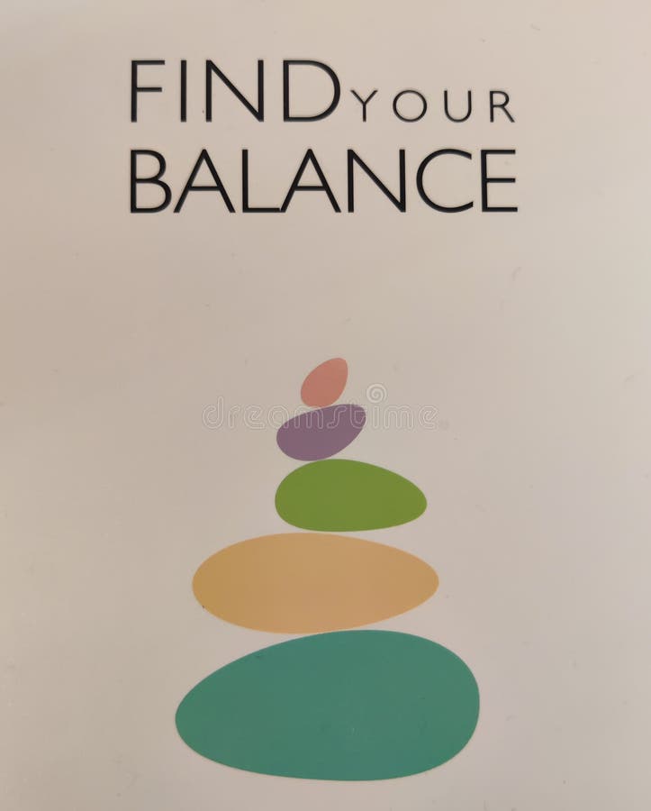 Find Your Balance Book Cover Editorial Stock Photo - Image of balance ...