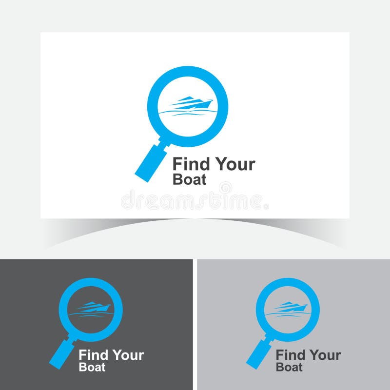 Find Your Boat Logo Design Template. Travel Logo. Stock Vector ...