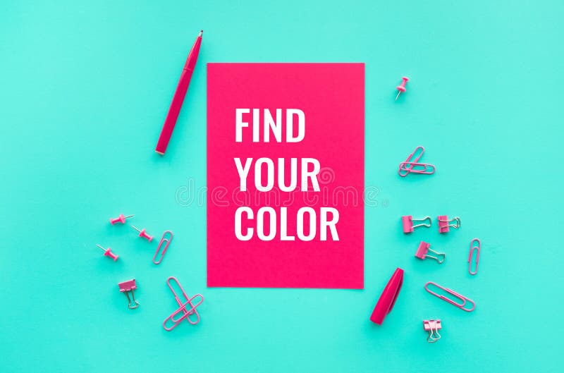 Find Your Color Text and Creativity Concepts Stock Photo - Image of ...