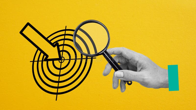Find Your Purpose is Shown Using the Target Under a Magnifying Glass ...