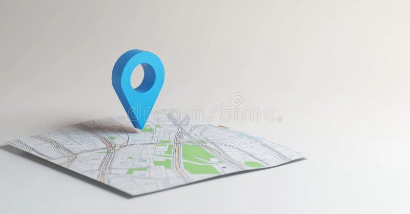 Find Your Way, Map it Out with Location Pin and Navigation Tools Stock ...