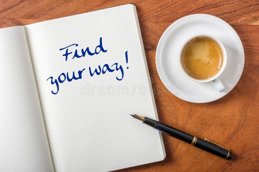 Find your way stock image. Image of book, espresso, paper - 47262461