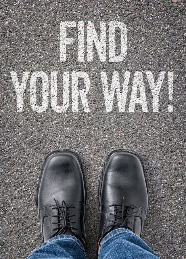 Find your way stock image. Image of ground, road, positive - 48014579