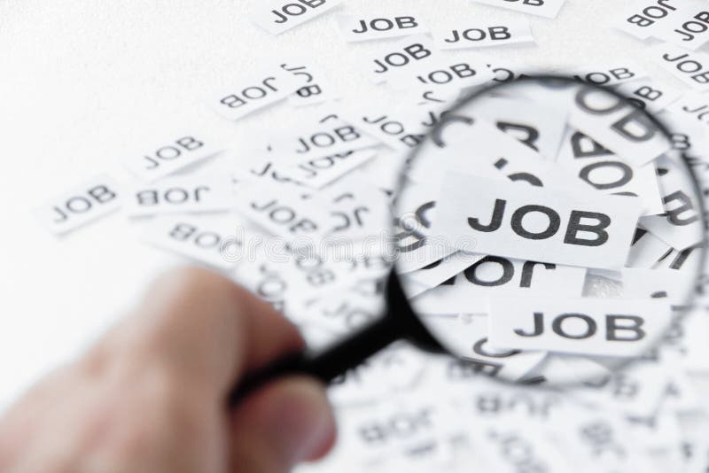 Finden Sie einen Job stockfoto. Bild von arbeit, nachrichten - 6572274