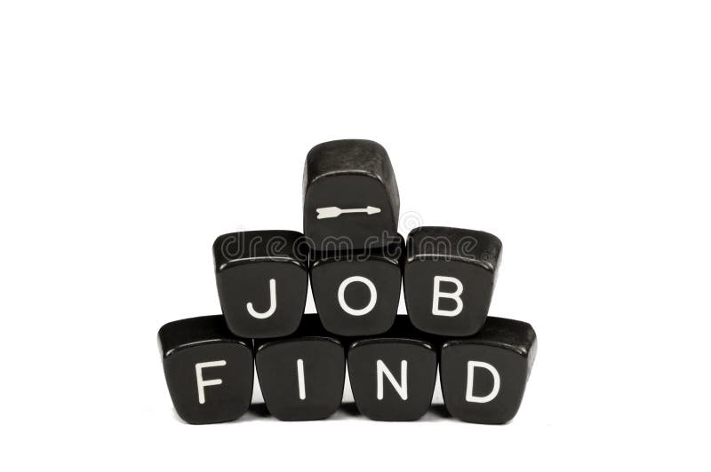 Finden Sie einen Job stockbild. Bild von geschäft, pfeil - 23648499