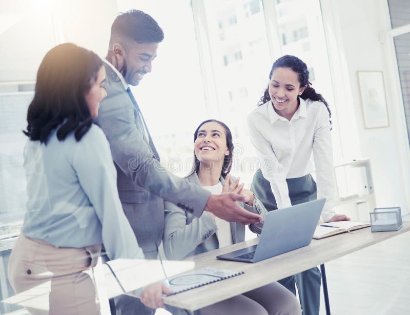 Finding the Best Solutions Together. a Group of Businesspeople Working ...