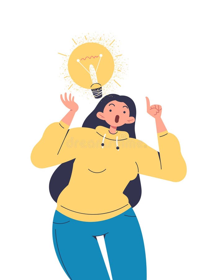 Finding Brilliant Idea Vector Concept Stock Vector - Illustration of ...