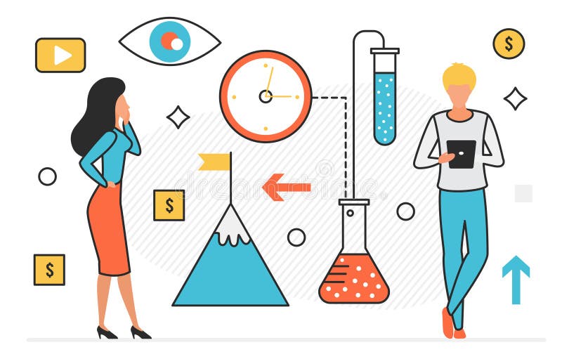 Finding business solution stock illustration. Illustration of coworker ... Finding business solution stock illustration. Illustration of coworker ...