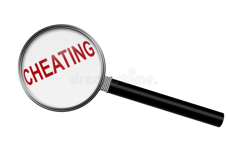 Finding the cheater stock illustration. Illustration of cheater - 31548637