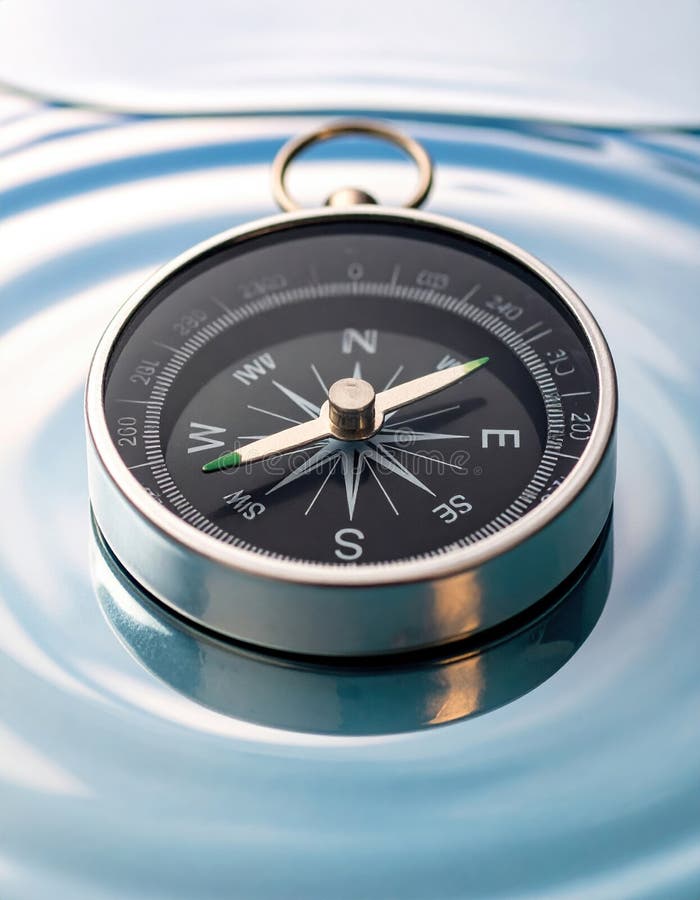 Finding Direction with a Compass on Stock Photo - Image of exploration ...
